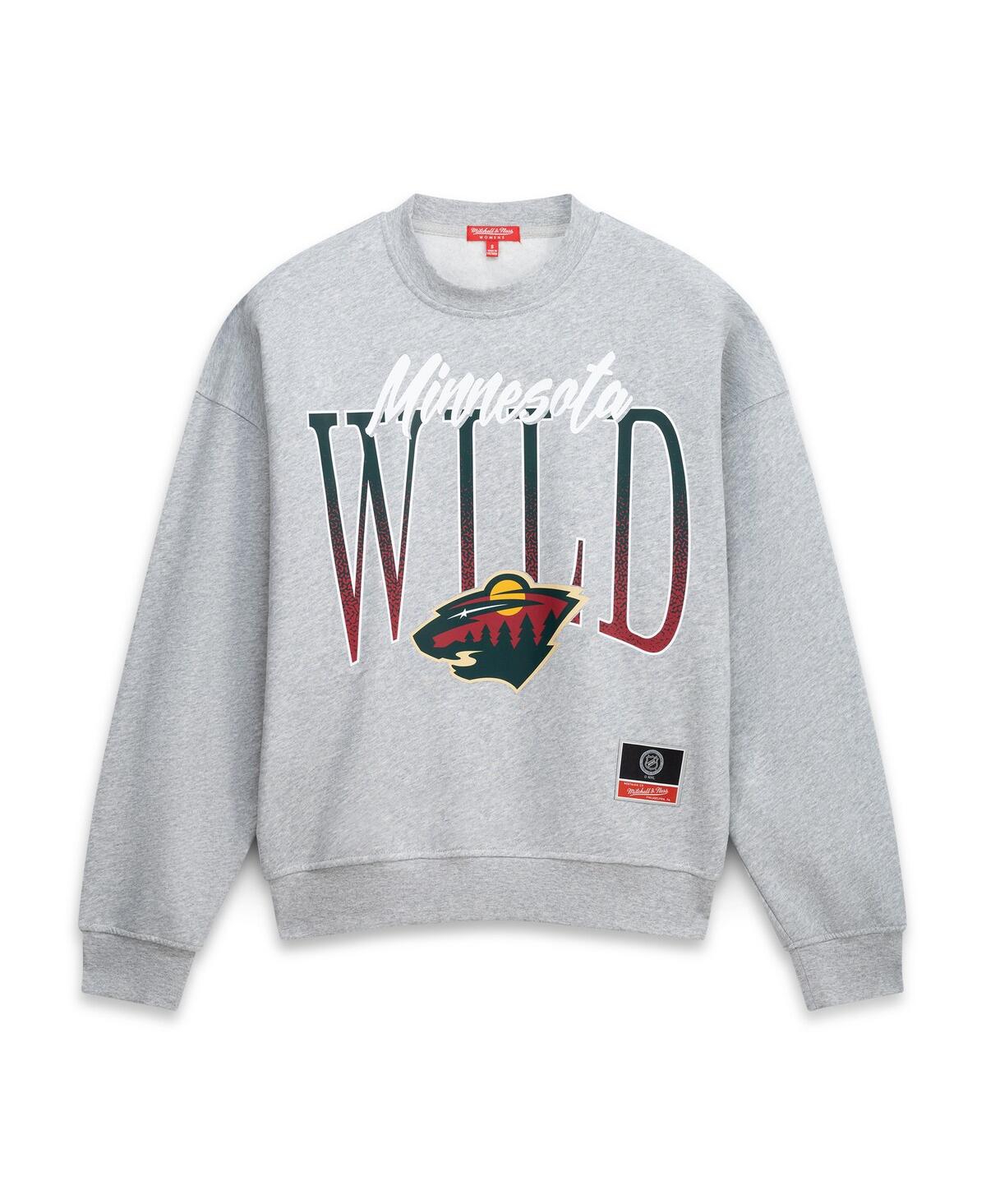 Click here for Mitchell & Ness Womens Heather Gray Minnesota Wild... prices