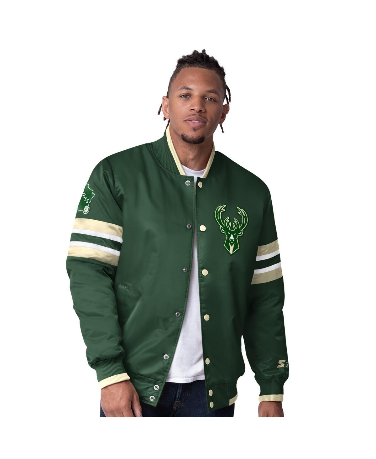 Click here for Starter Mens Hunter Green Milwaukee Bucks Scout Va... prices