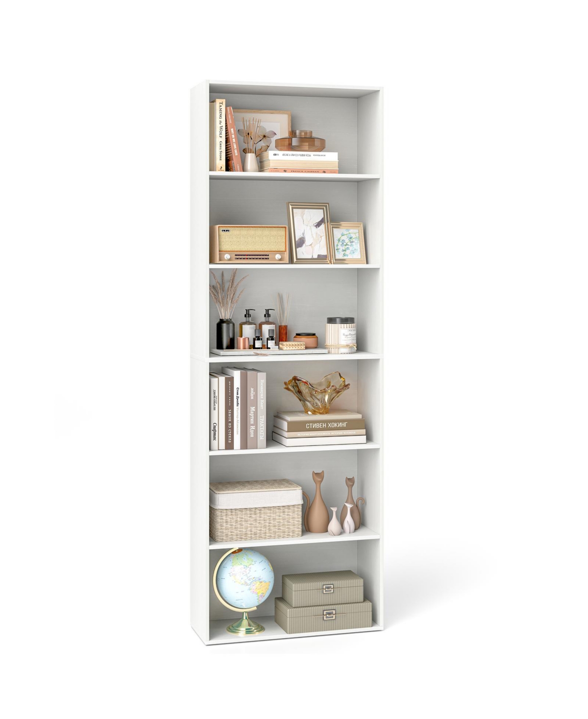 Click here for Sugift 6-Tier Bookcase with 6 Open Shelves and Ant... prices