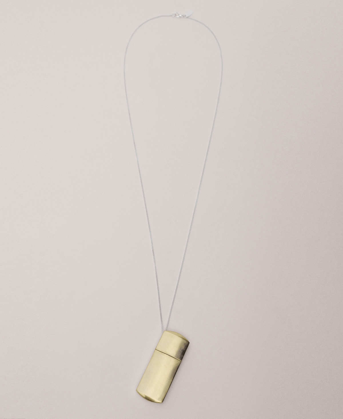 Click here for Mango Womens Metallic Locket Pendant Necklace - Si... prices