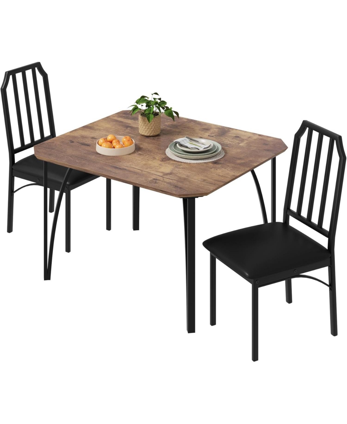 Click here for gaomon 5-Piece Dining Table Set for 4  Chamfer Des... prices