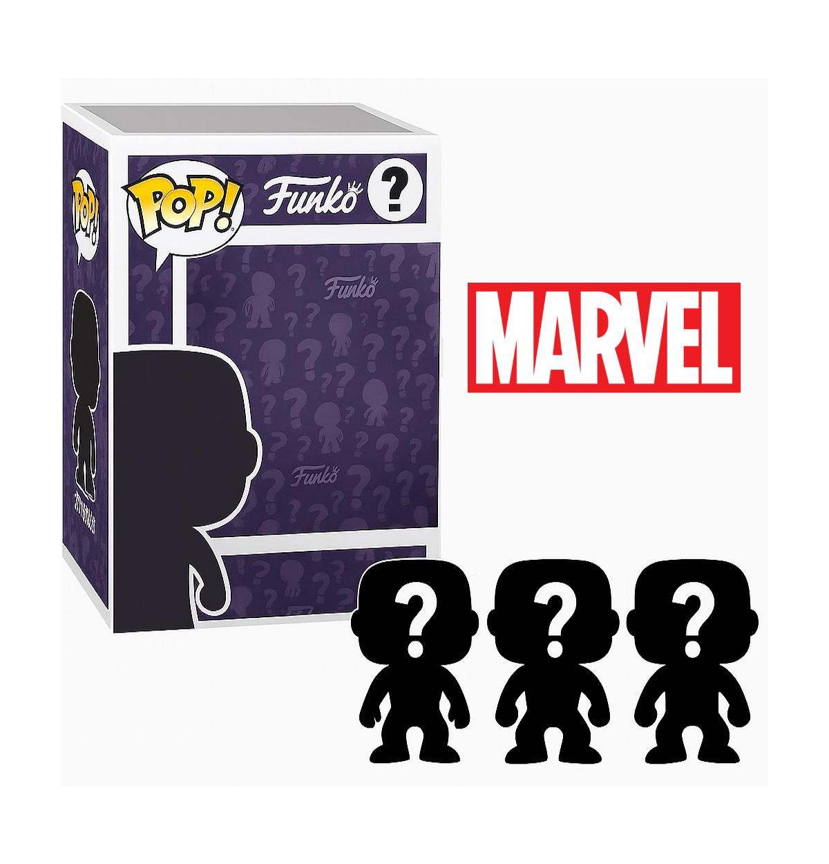 Click here for Funko Set of 3 Surprise Mystery Marvel Pop! Random... prices