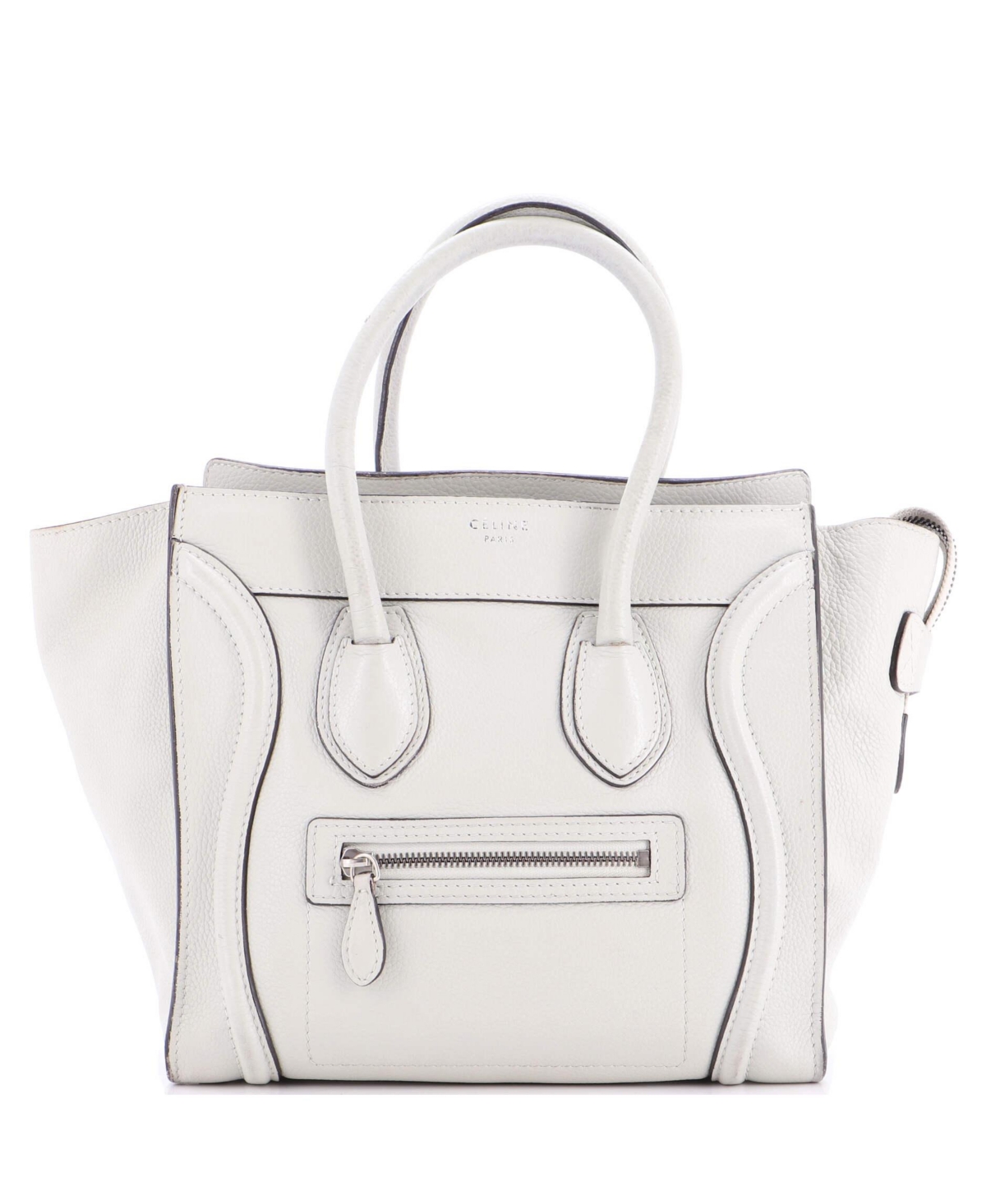 Click here for Pre-Owned Celine Micro Luggage Bag Grainy Leather... prices