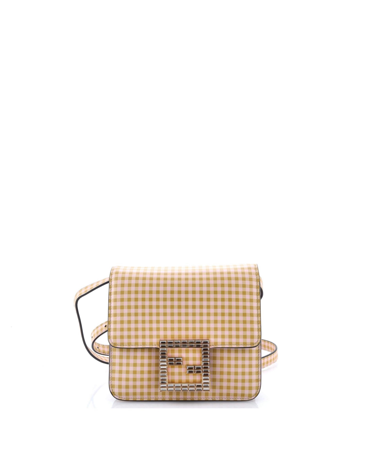 Click here for Pre-Owned Fendi Fab Shoulder Bag Printed Leather w... prices