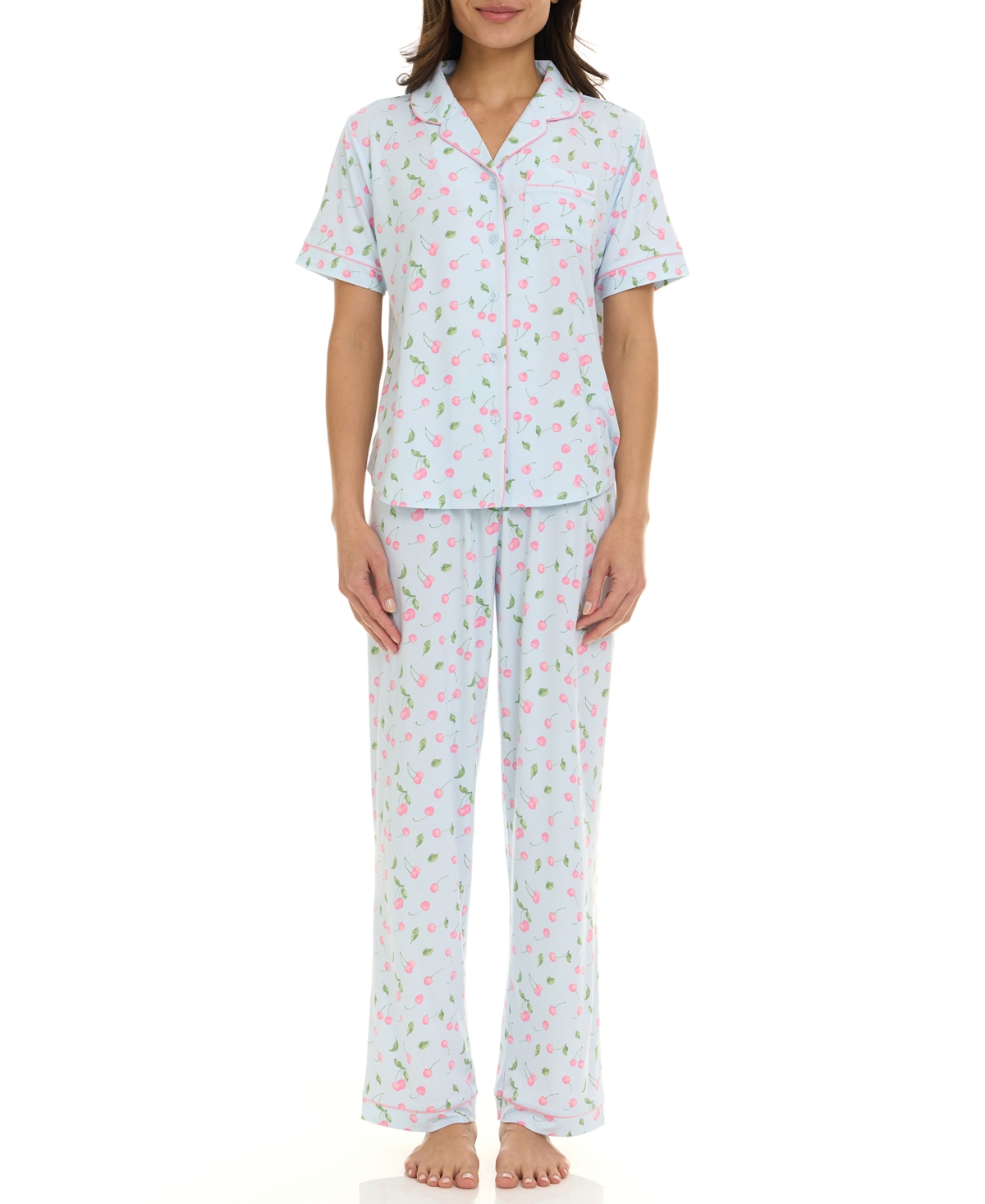 Click here for Flora by Flora Nikrooz Womens Short-Sleeve Top and... prices