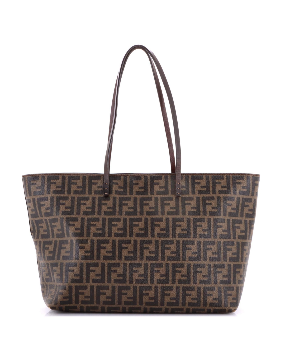 Click here for Pre-Owned Fendi Large Roll Tote Zucca Coated Canva... prices
