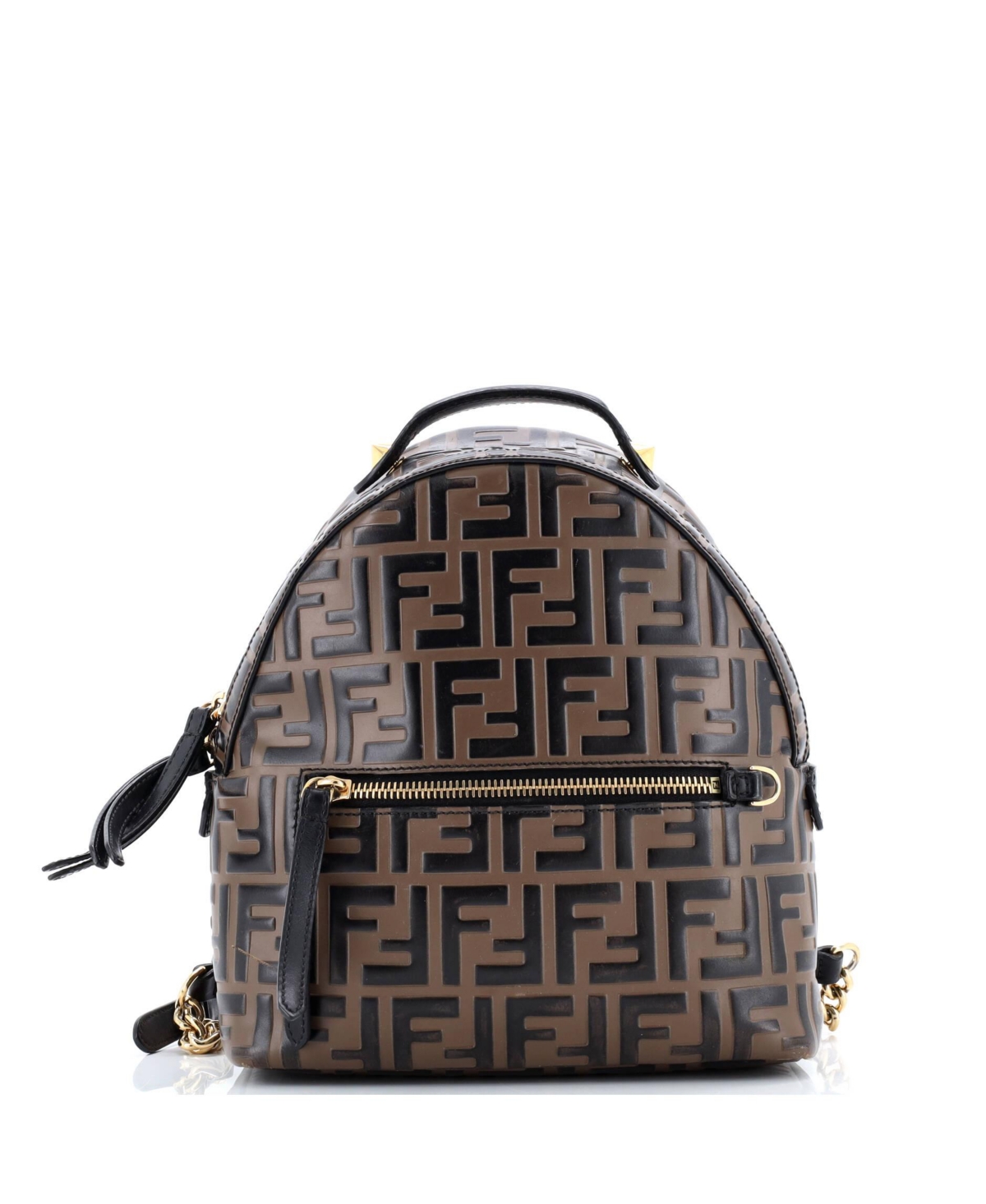 Click here for Pre-Owned Fendi Mini By The Way Backpack Zucca Emb... prices