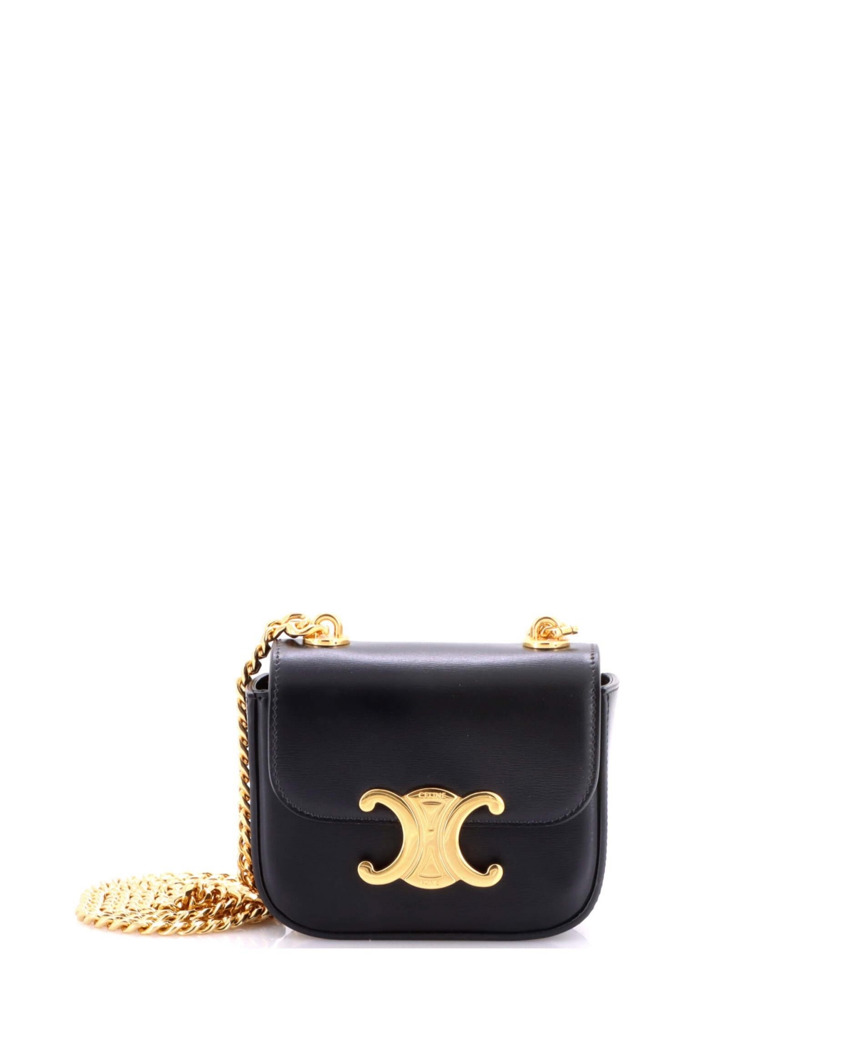 Click here for Pre-Owned Celine Mini Claude Chain Shoulder Bag Le... prices