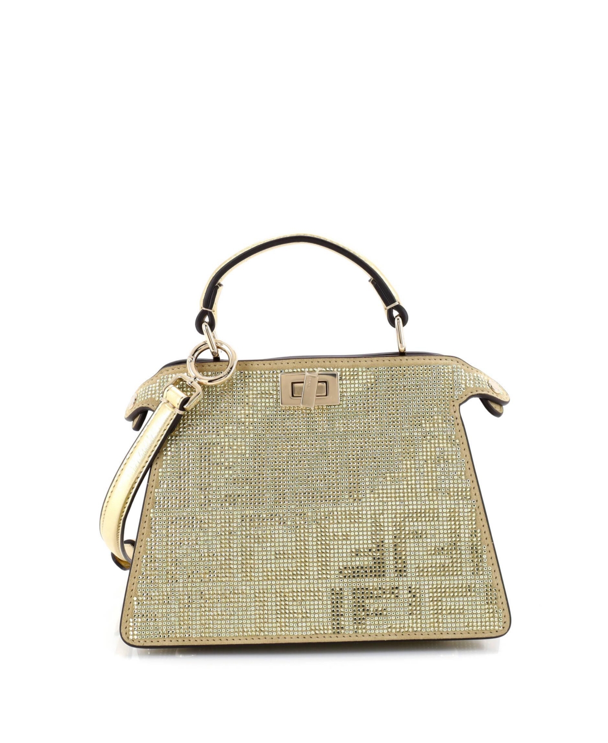 Click here for Pre-Owned Fendi Petite Peekaboo ISeeU Bag Zucca Cr... prices