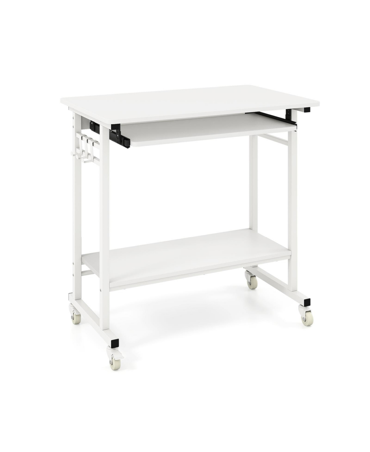 Click here for Sugift Rolling Laptop Table with Pull Out Keyboard... prices