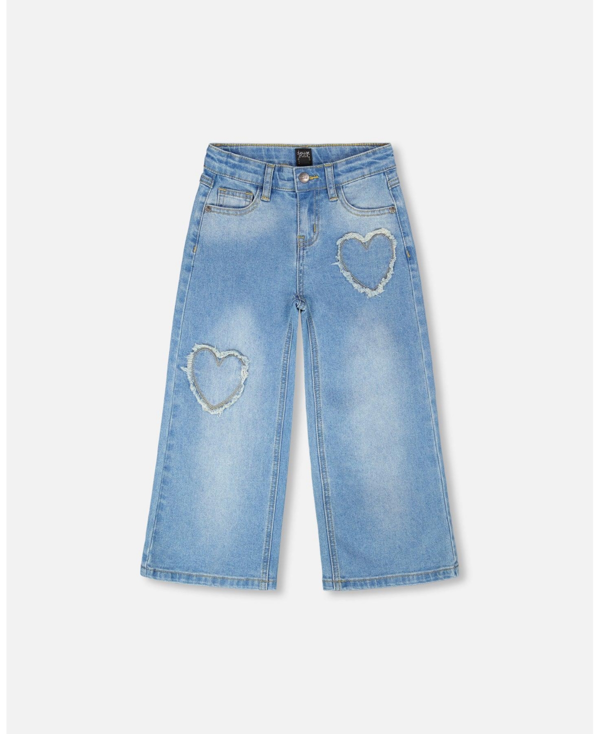 Click here for Deux par Deux Little Girls Little/Big Wide Leg Den... prices