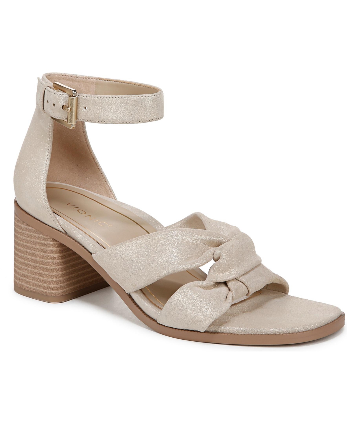 Click here for Vionic Womens Maia Strappy Sandals - Gold leather prices