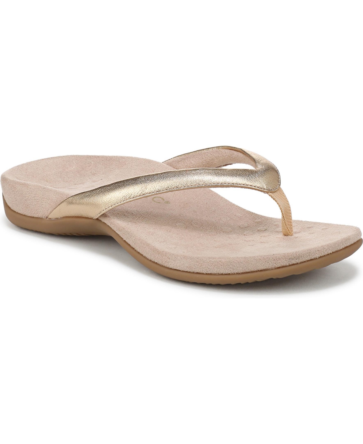 Click here for Vionic Womens Dillon Thong Sandals - Gold leather prices