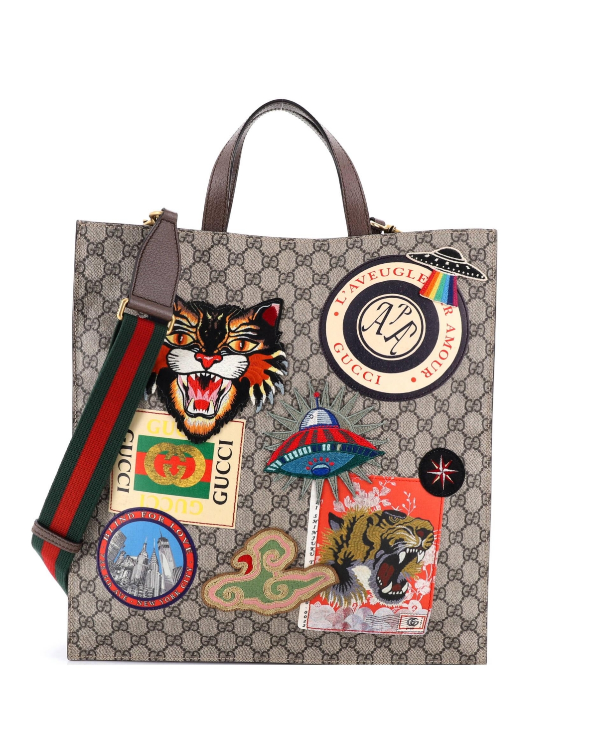 Click here for Pre-Owned Gucci North South Courrier Convertible S... prices