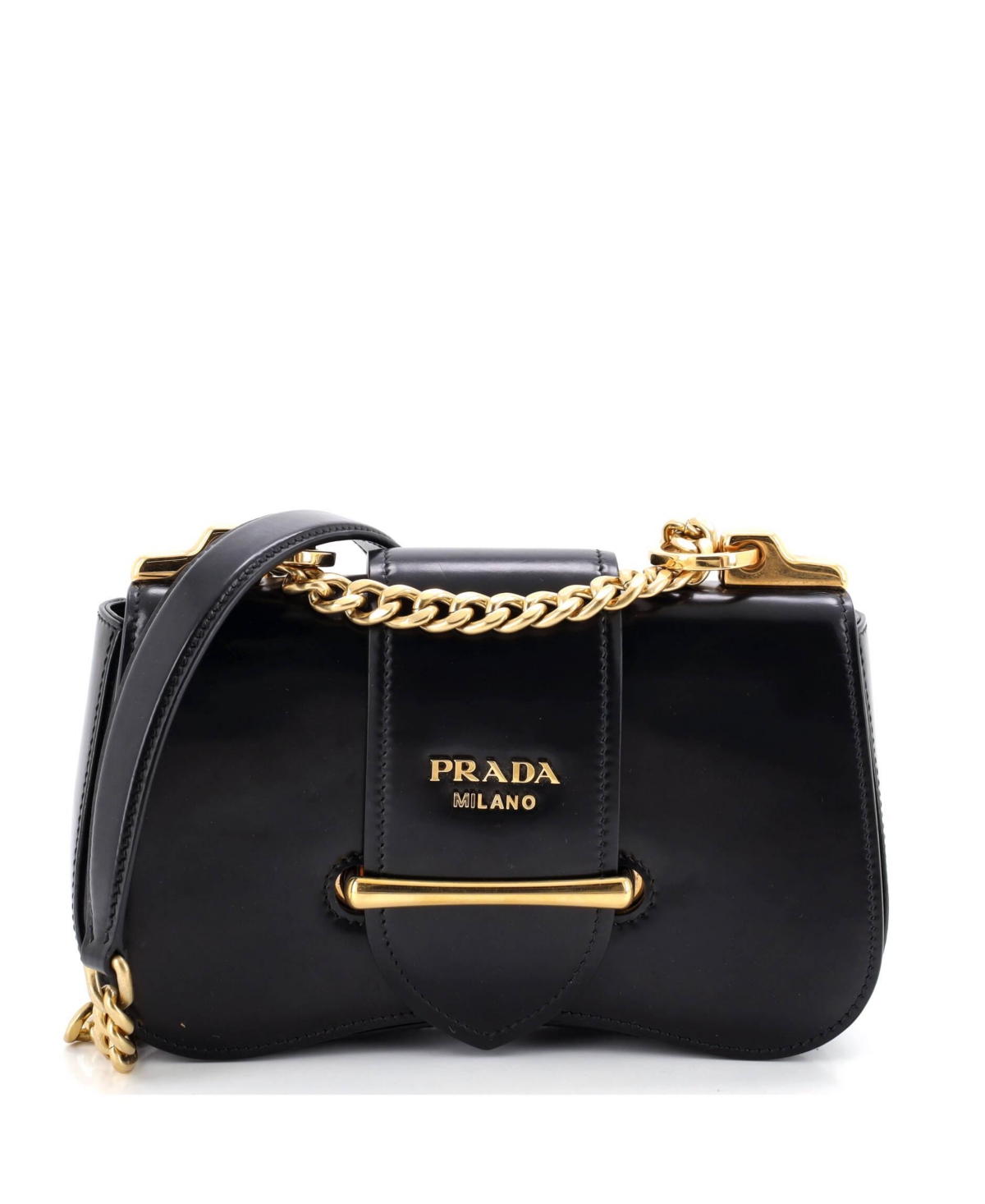Click here for Pre-Owned Prada Medium Sidonie Chain Shoulder Bag... prices