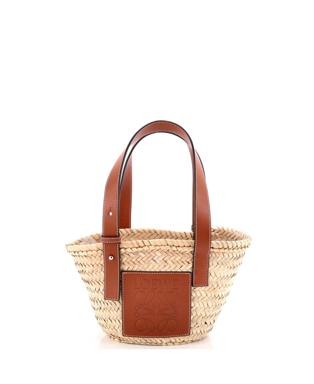 Click here for Pre-Owned Loewe Small Basket Tote Raffia - Brown prices