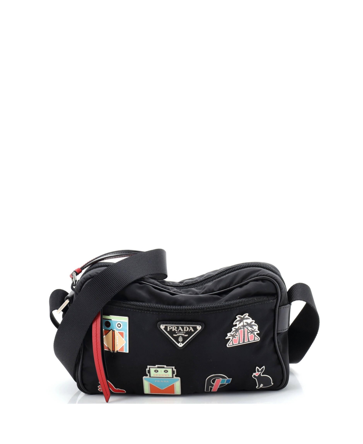 Click here for Pre-Owned Prada Small New Vela Shoulder Bag Pin Em... prices