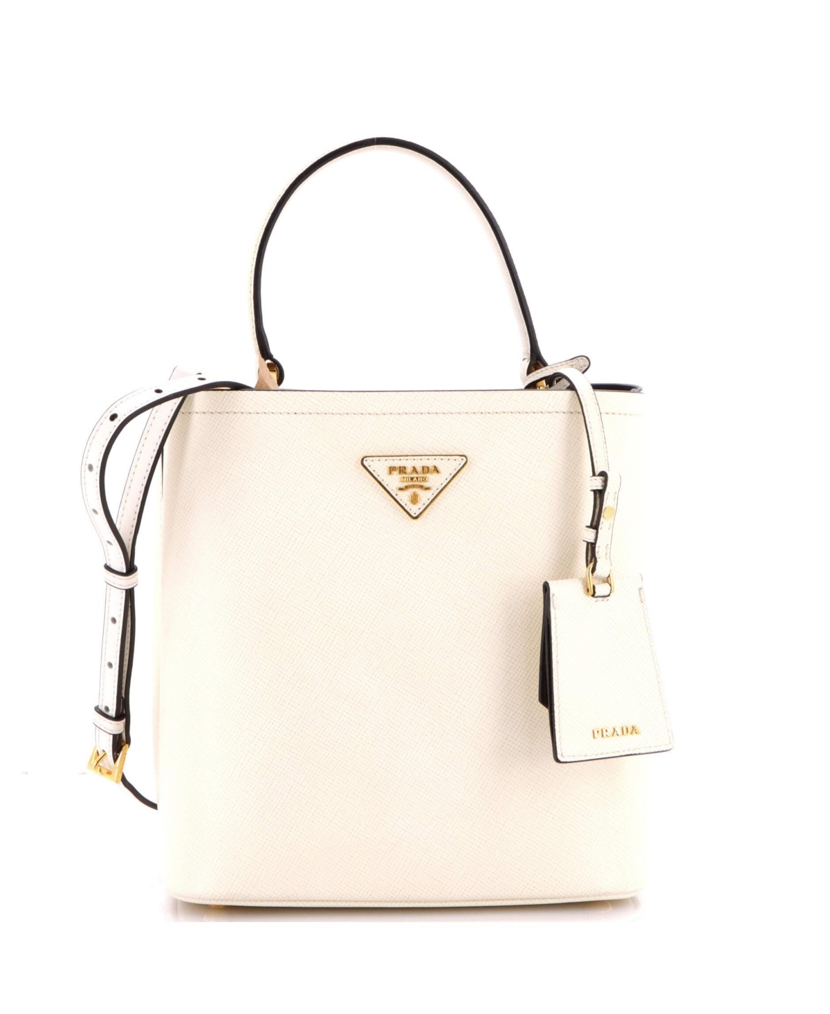 Click here for Pre-Owned Prada Medium Panier Bucket Bag Saffiano... prices