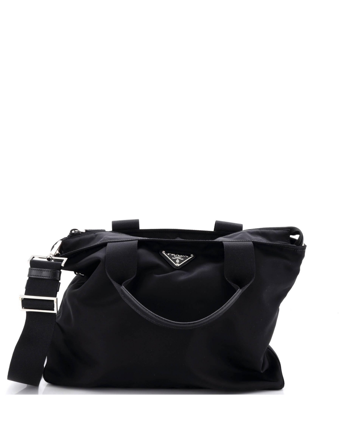 Click here for Pre-Owned Prada Small Vela Convertible Tote Tessut... prices