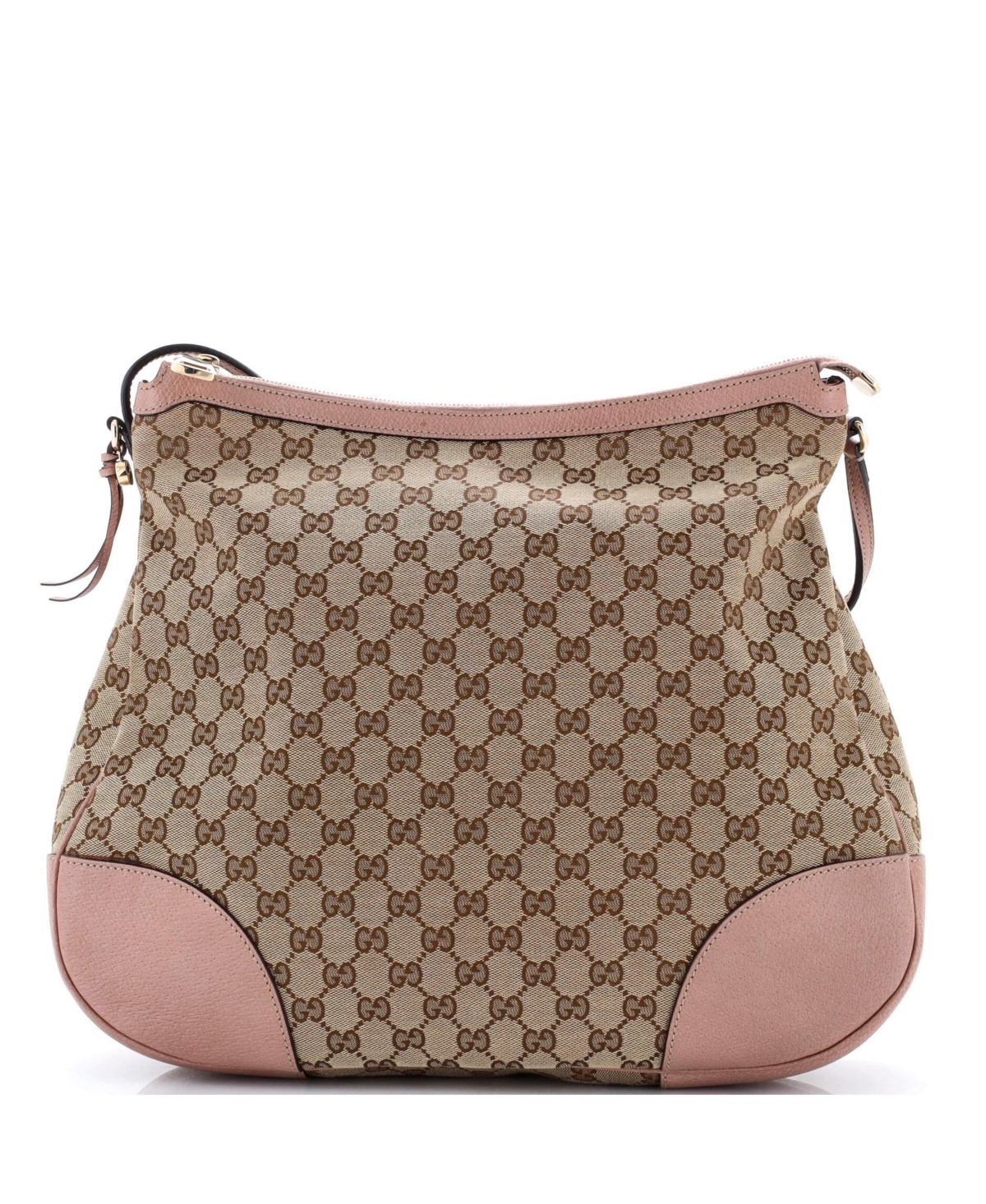 Click here for Pre-Owned Gucci Large Bree Hobo Gg Canvas with Lea... prices