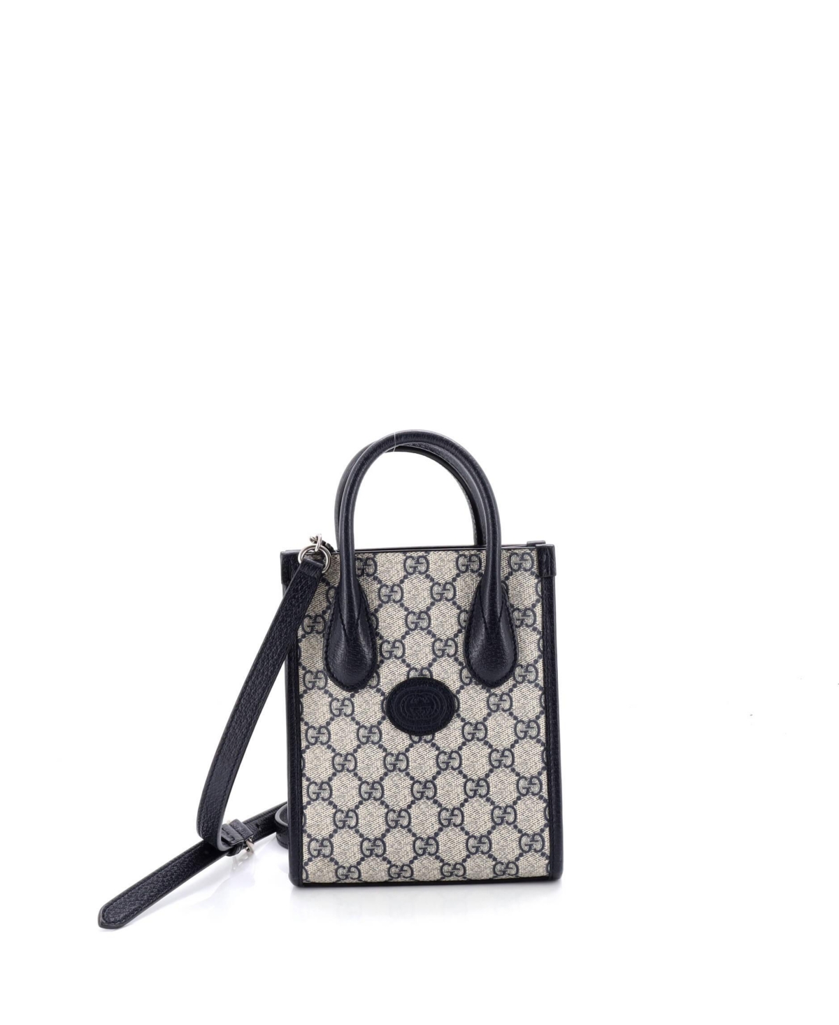 Click here for Pre-Owned Gucci Mini Interlocking G Patch Tote Gg... prices