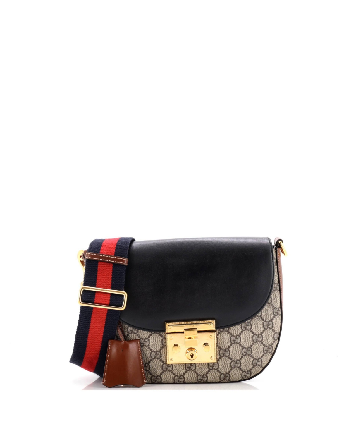 Click here for Pre-Owned Gucci Medium Padlock Saddle Shoulder Bag... prices