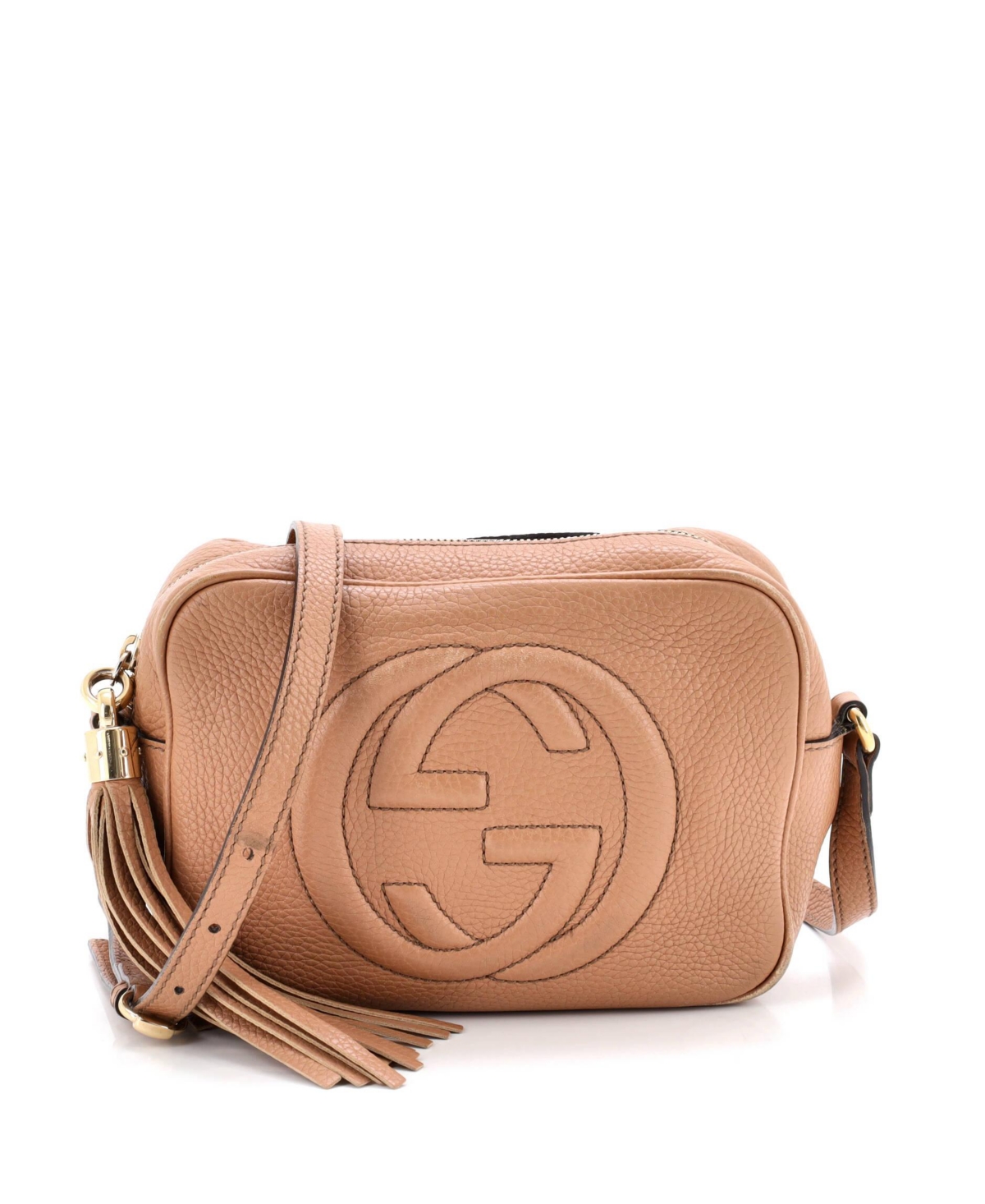 Click here for Pre-Owned Gucci Small Soho Disco Crossbody Bag Lea... prices