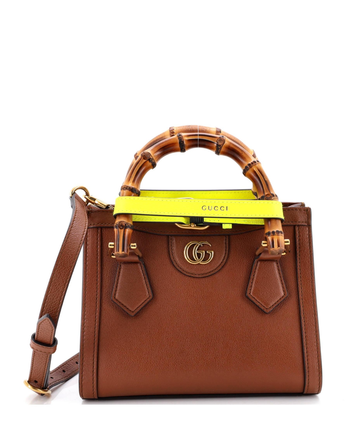 Click here for Pre-Owned Gucci Mini Diana Nm Bamboo Handle Tote L... prices