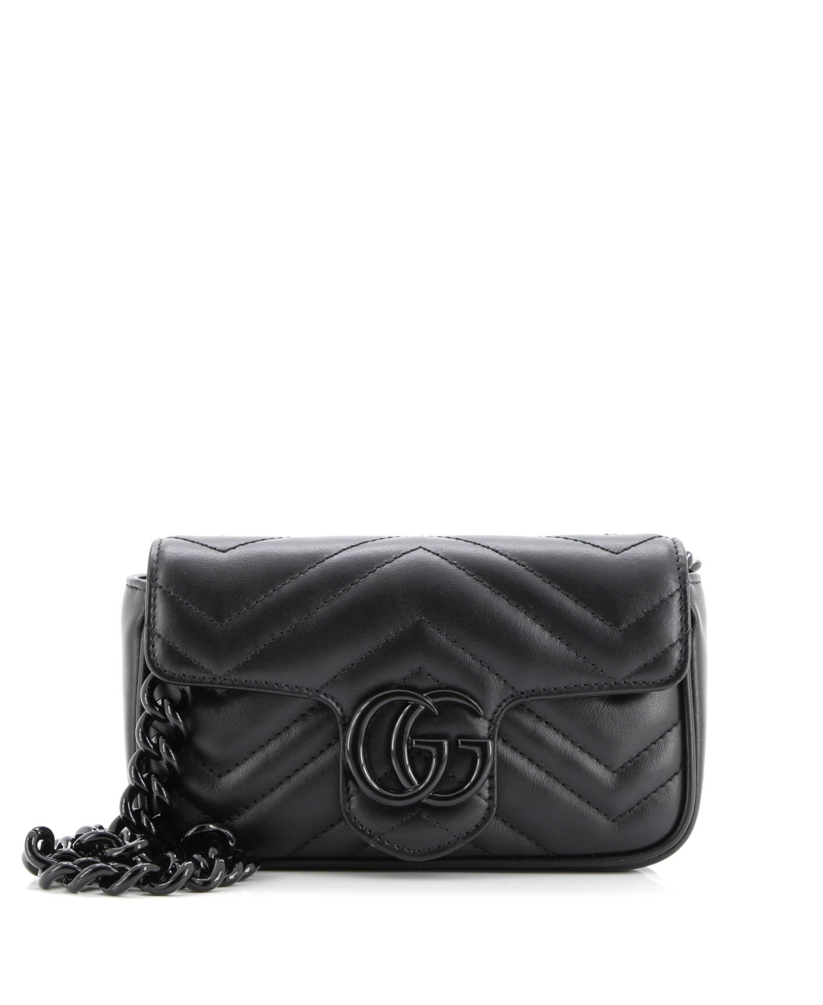 Click here for Pre-Owned Gucci Gg Marmont Flap Belt Bag Matelasse... prices