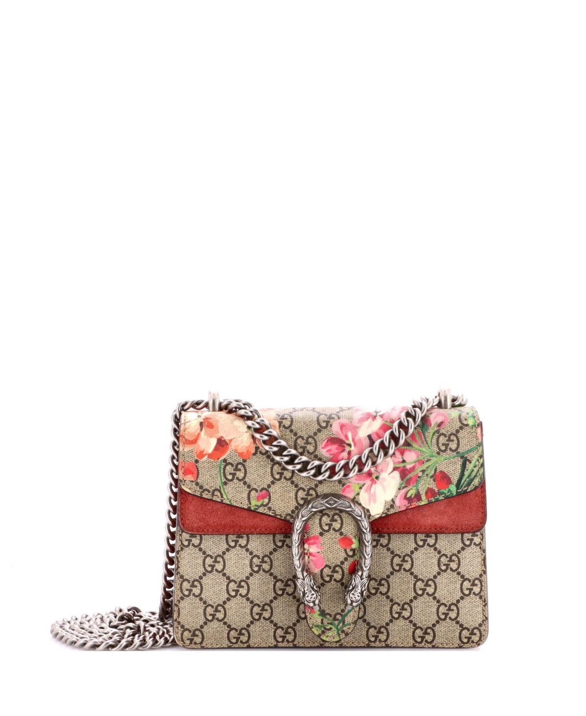 Click here for Pre-Owned Gucci Mini Dionysus Bag Blooms Print Gg... prices