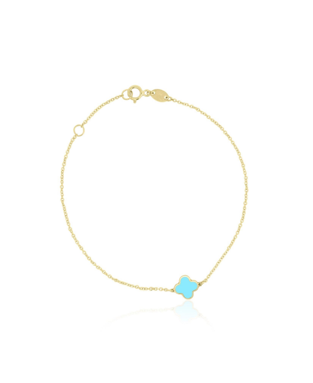 Click here for The Lovery Mini Turquoise Single Clover Bracelet 1... prices