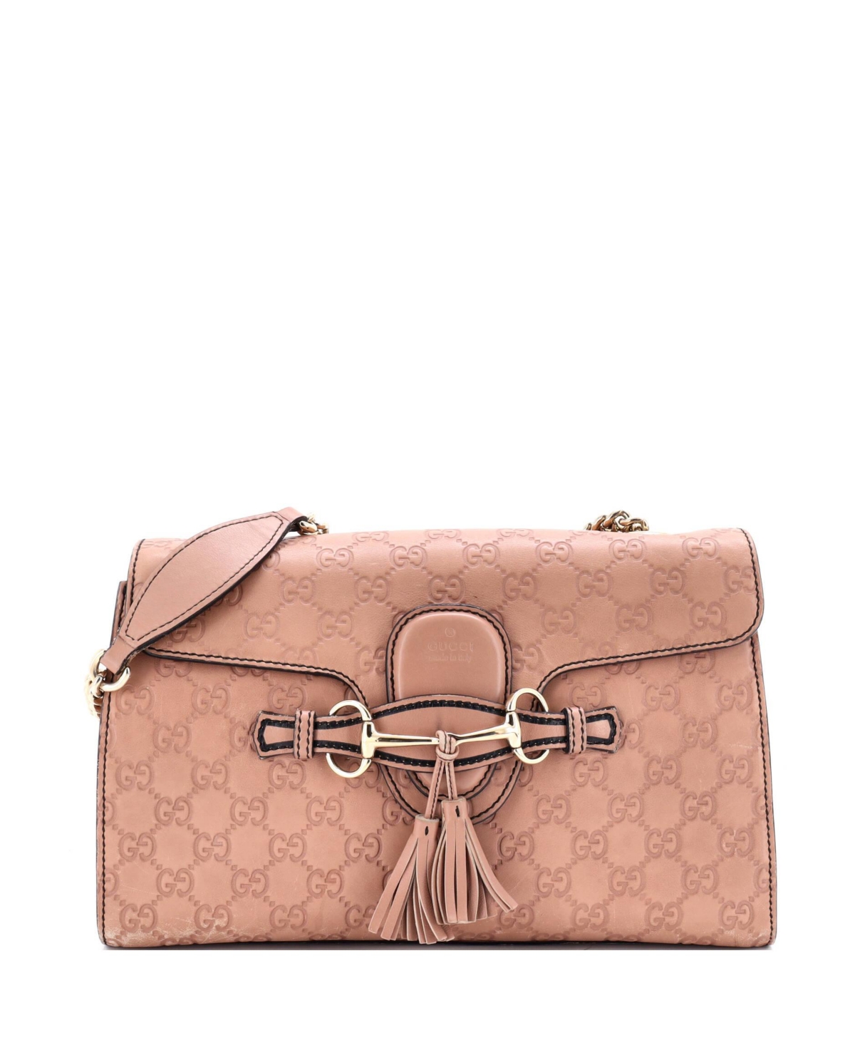 Click here for Pre-Owned Gucci Medium Emily Chain Flap Bag Guccis... prices