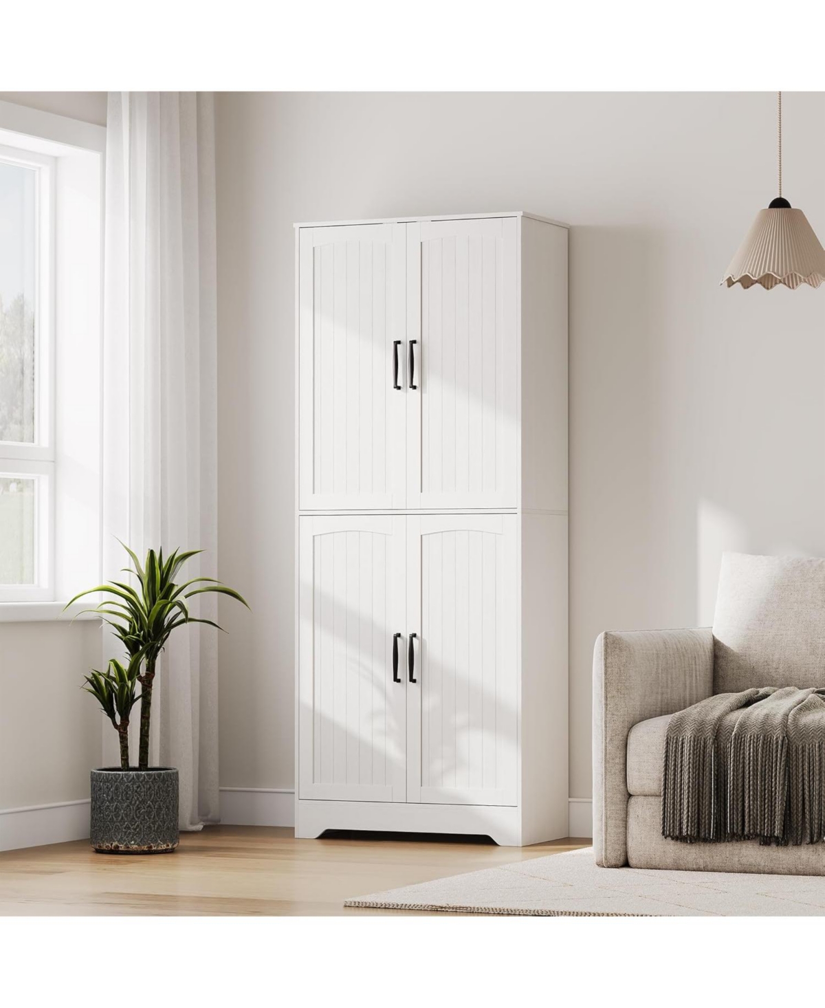 Click here for gaomon Farmhouse Kitchen Pantry Cabinet  71"... prices