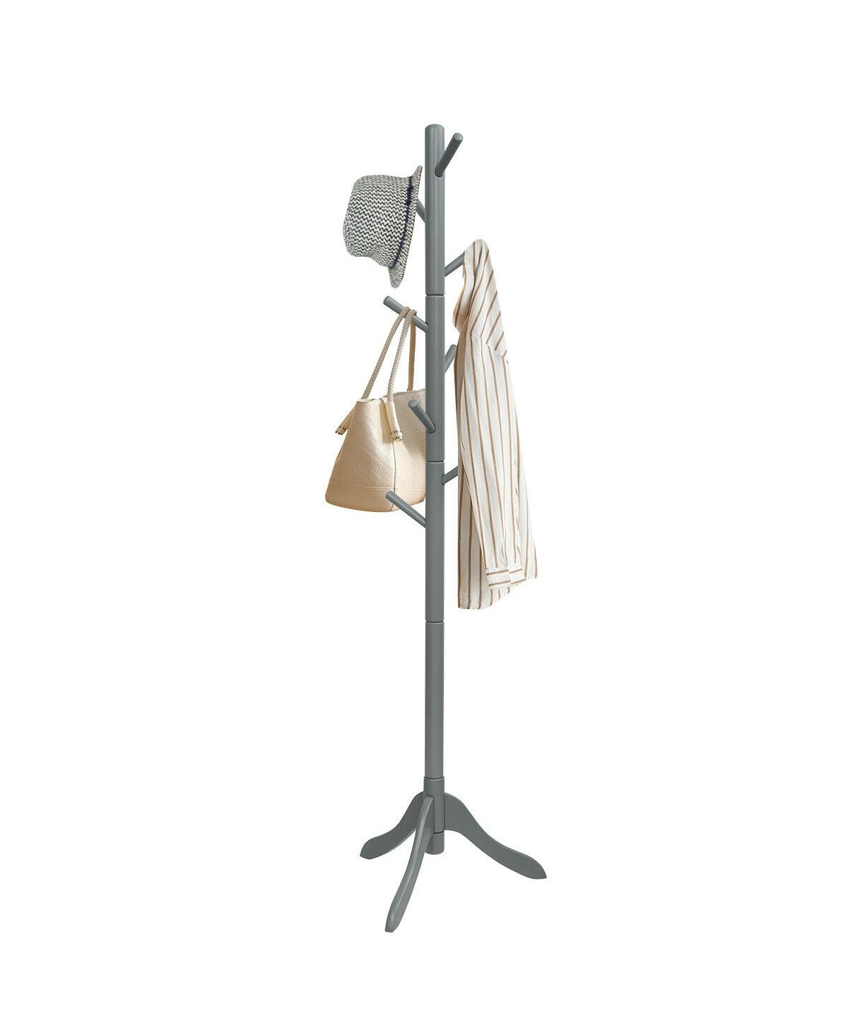 Click here for Sugift Adjustable Wooden Tree Coat Rack with Eight... prices