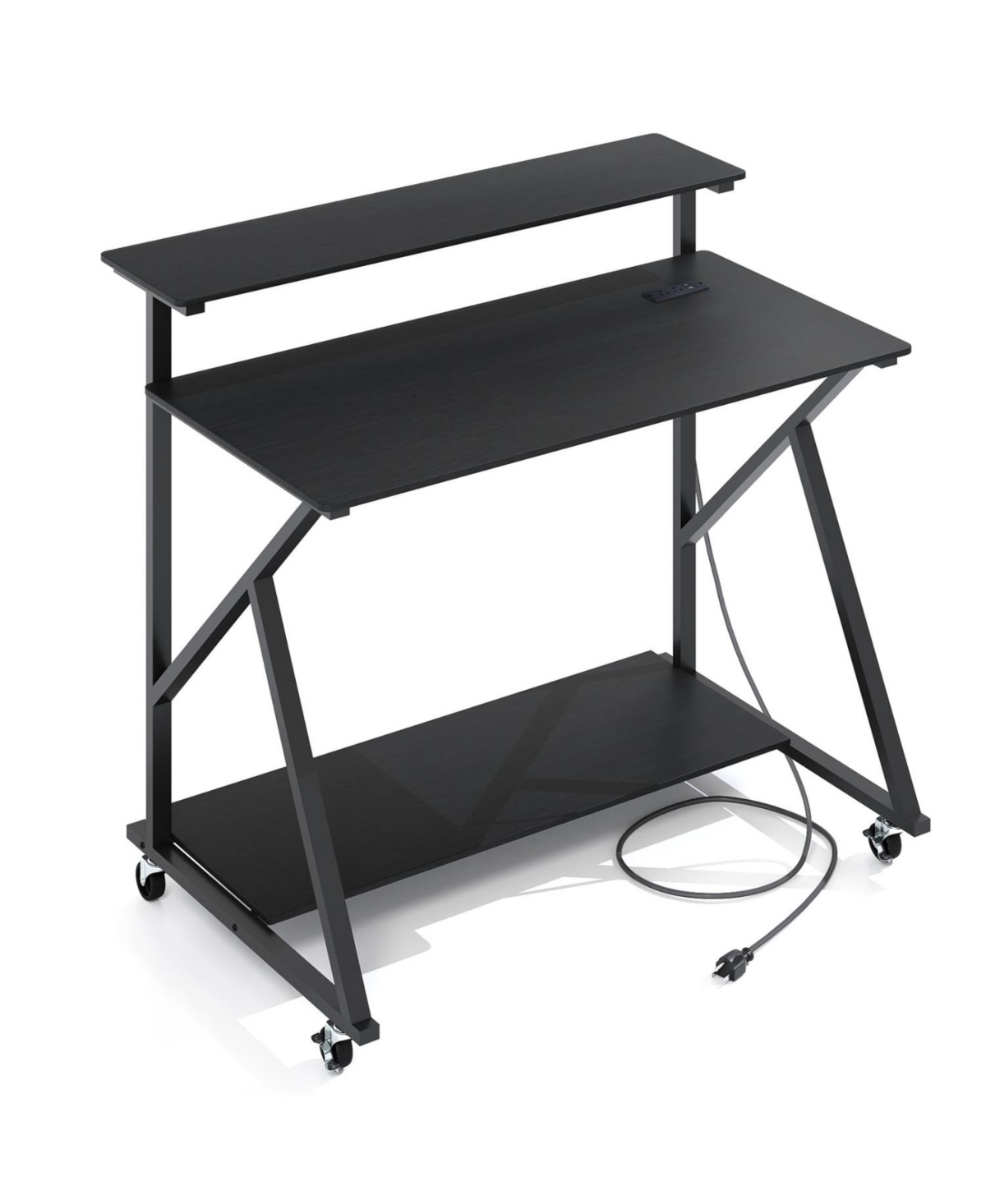 Click here for Sugift Rolling Computer Desk with Charging Station... prices