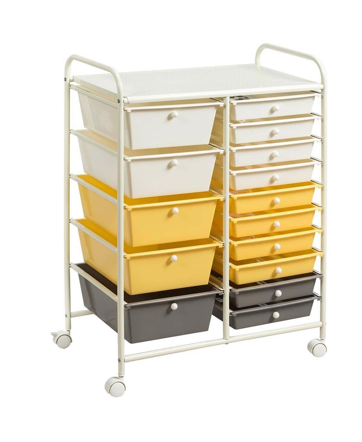 Click here for Sugift Fifteen Drawer Utility Rolling Storage Cart... prices
