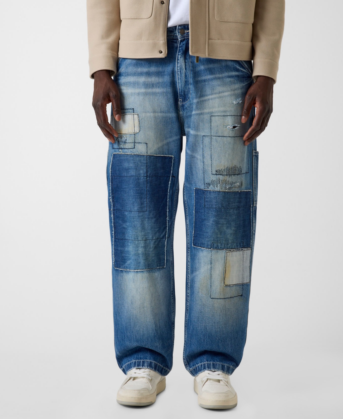 Click here for Guess Mens Relaxed-Fit Wide Leg Jeans - Universal prices