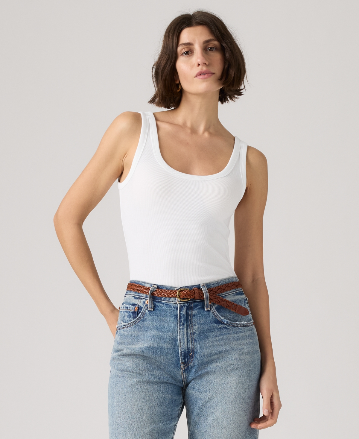 Click here for Levis Womens Slim-Fit Crew Neck Tank Top - Bright... prices