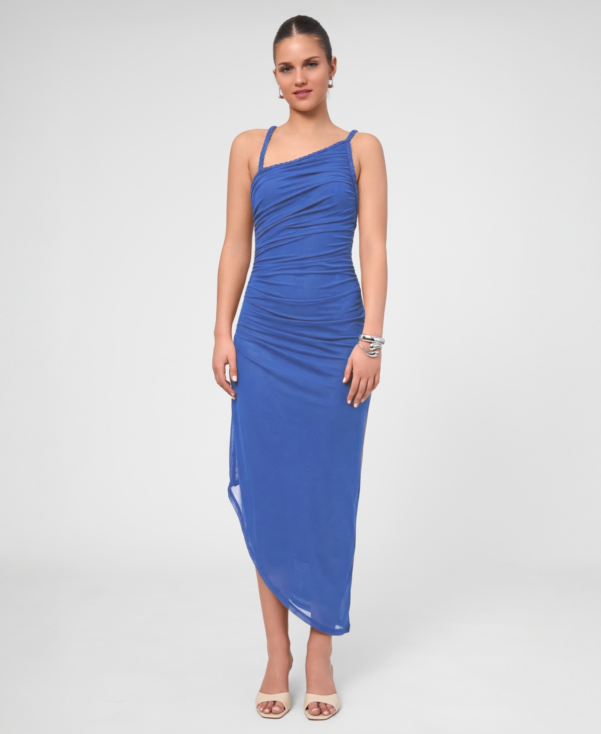 Click here for Rachel Rachel Roy Womens One-Shoulder Ruched Midi... prices