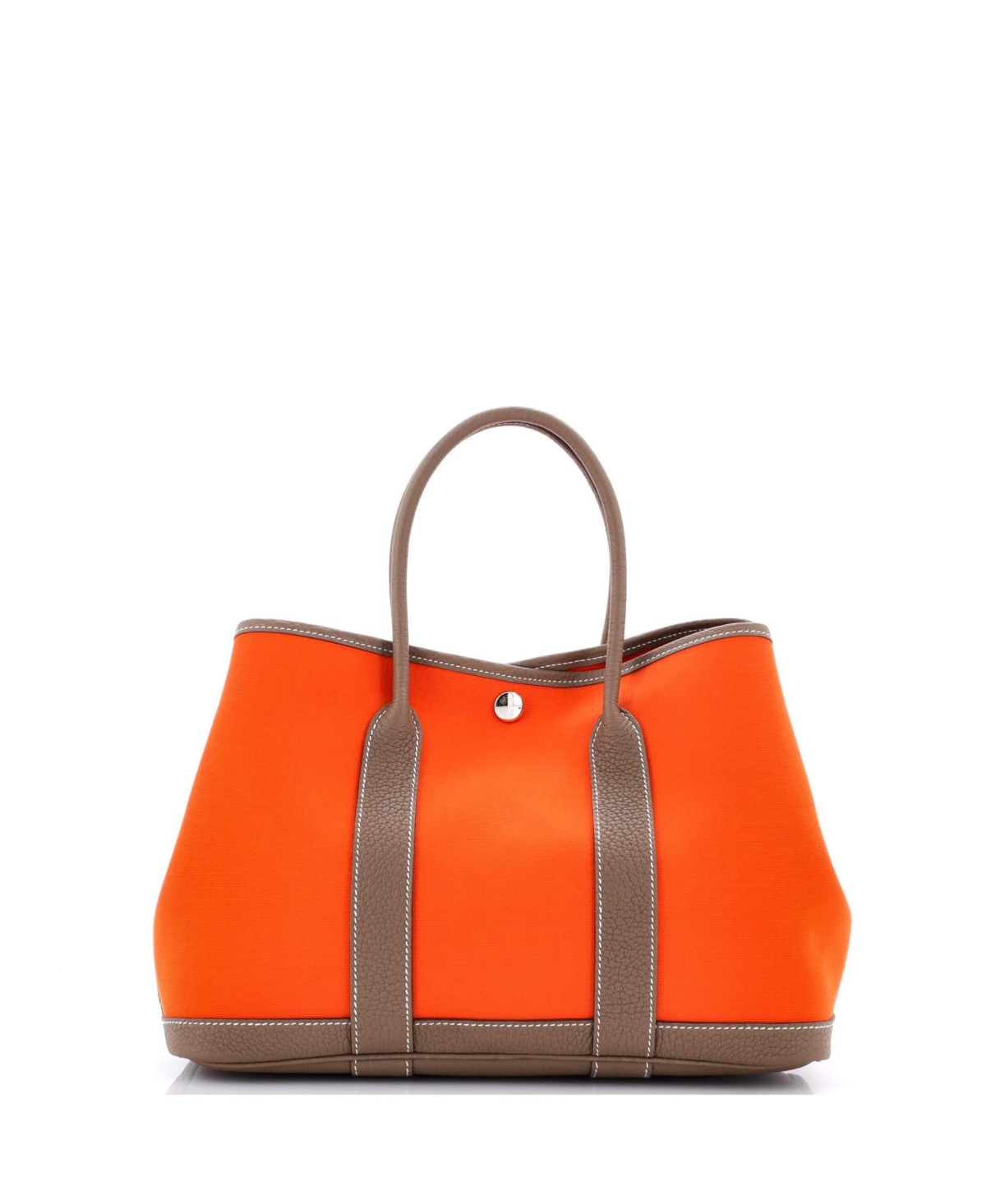 Click here for Pre-Owned HERMES 30 Garden Party Tote Toile and Le... prices