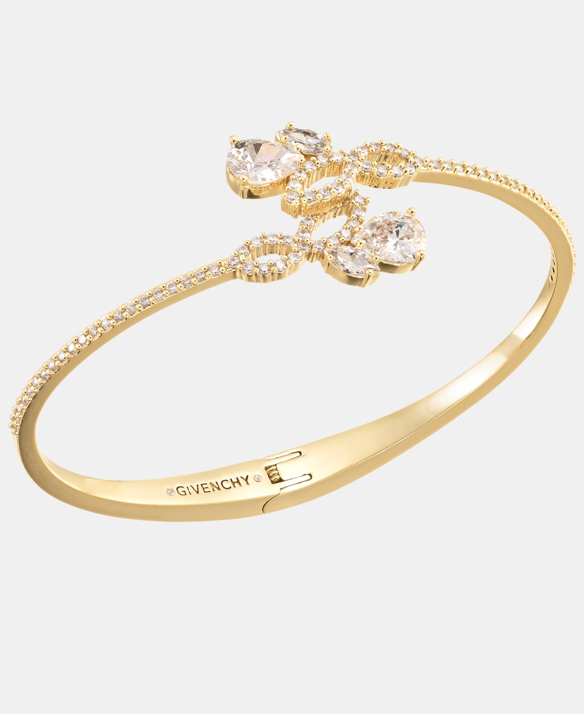 Click here for Givenchy Cubic Zirconia Bypass Bangle Bracelet - G... prices