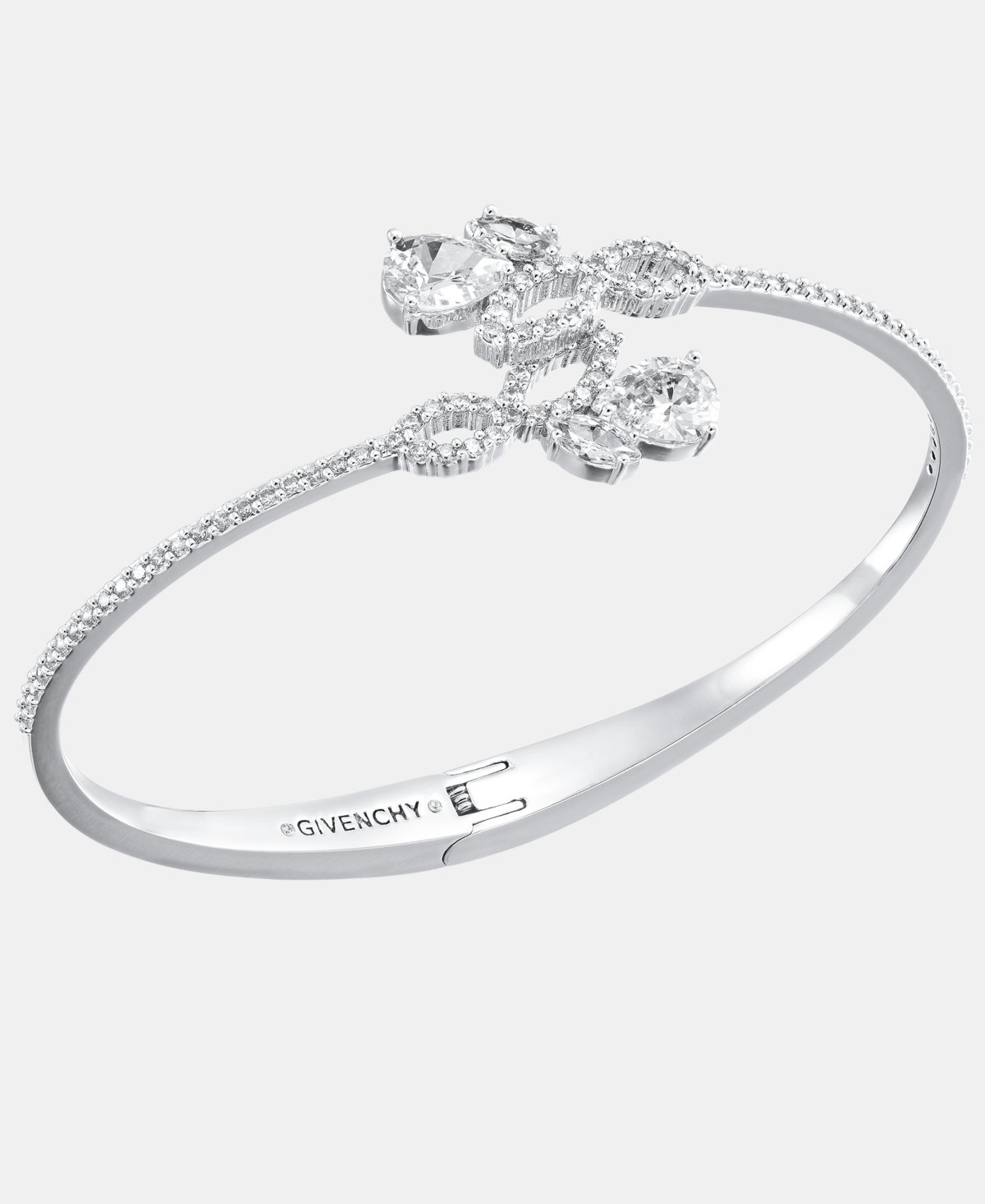 Click here for Givenchy Cubic Zirconia Bypass Bangle Bracelet - S... prices