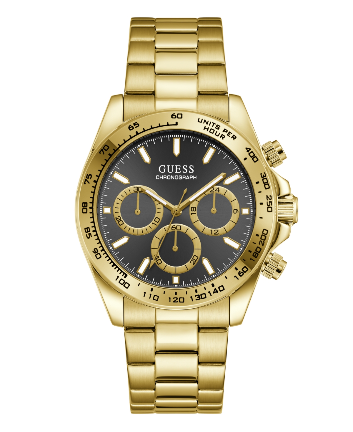 Click here for Guess Mens Gold-Tone Chronograph Watch  42mm - Gol... prices