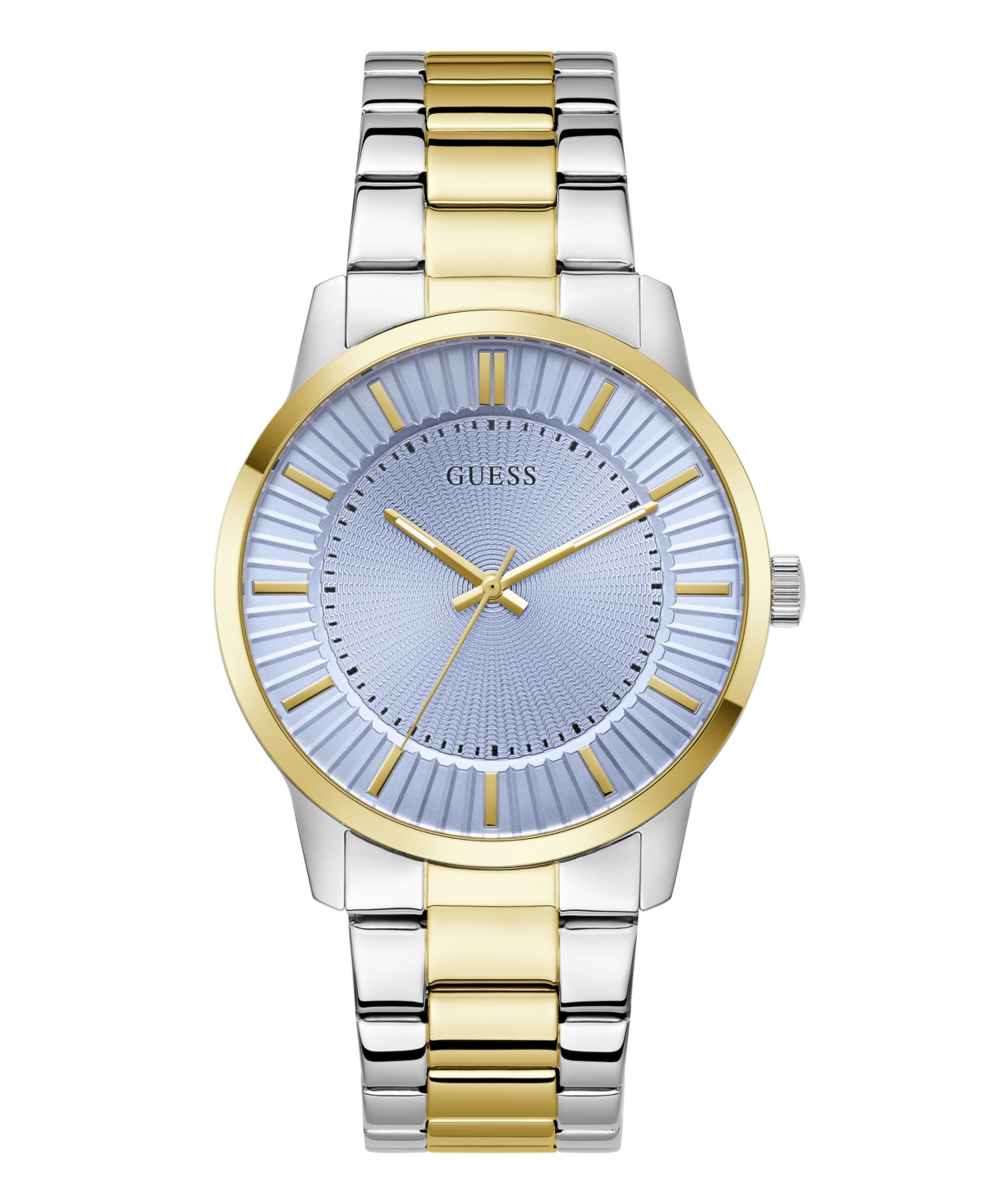 Click here for Guess Mens Two-Tone Analog Watch  42mm - Silver prices