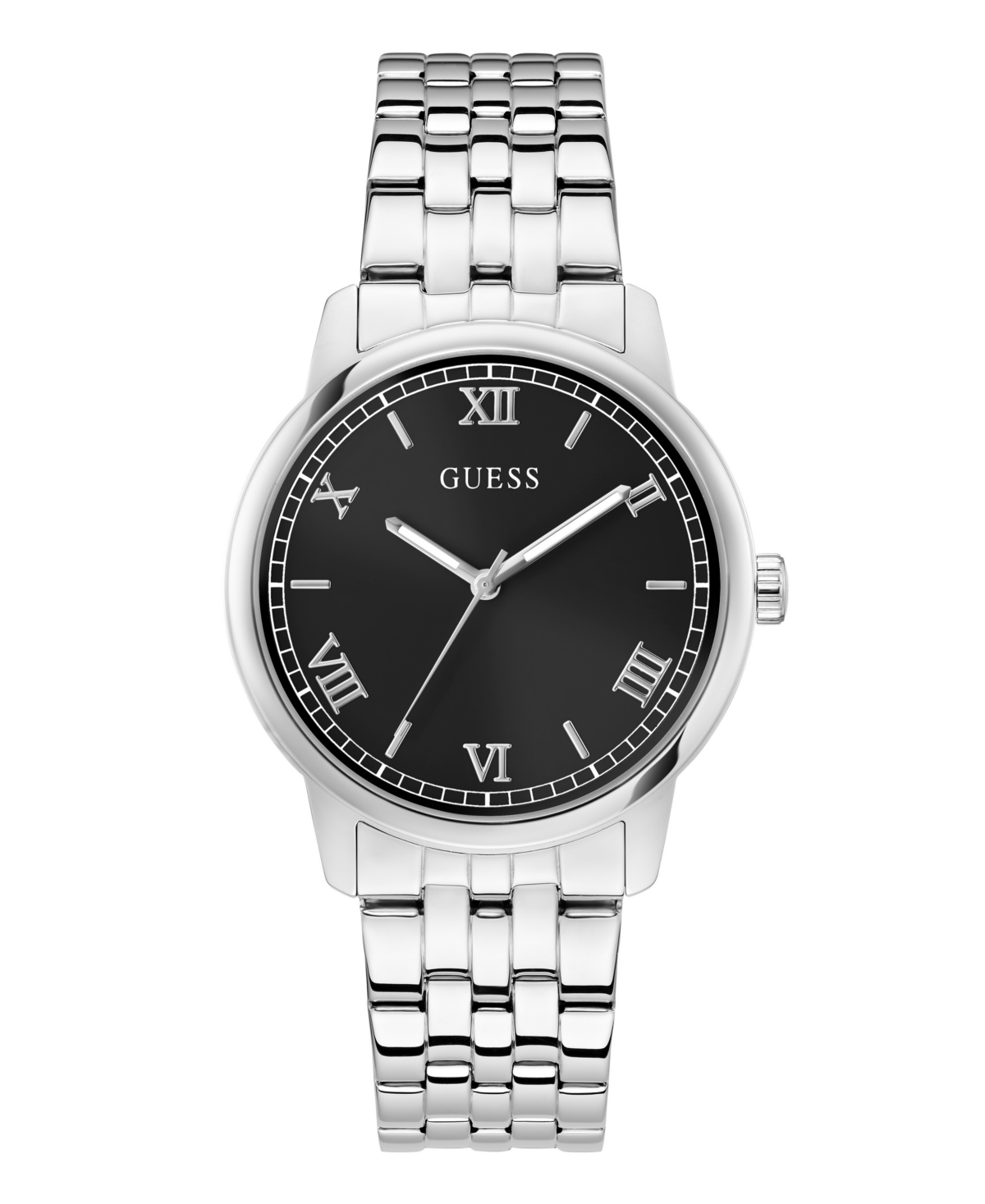 Click here for Guess Mens Silver-Tone Analog Watch  40mm - Silver prices