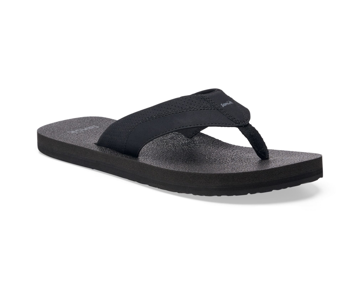 Click here for Sanuk Mens Beer Cozy Iv - Sandals - Black prices
