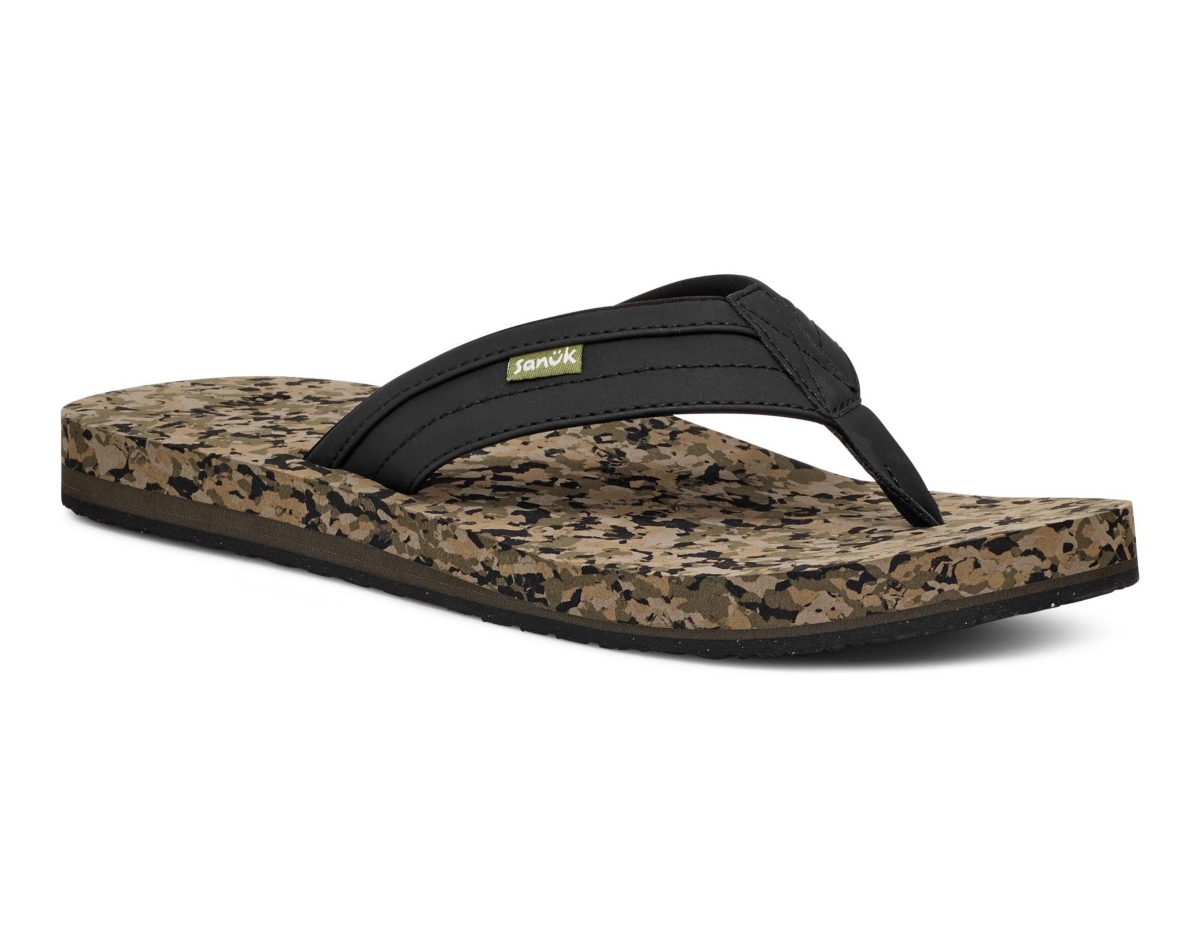 Click here for Sanuk Mens Ziggy Softest Slip-On Sandals - Black m... prices