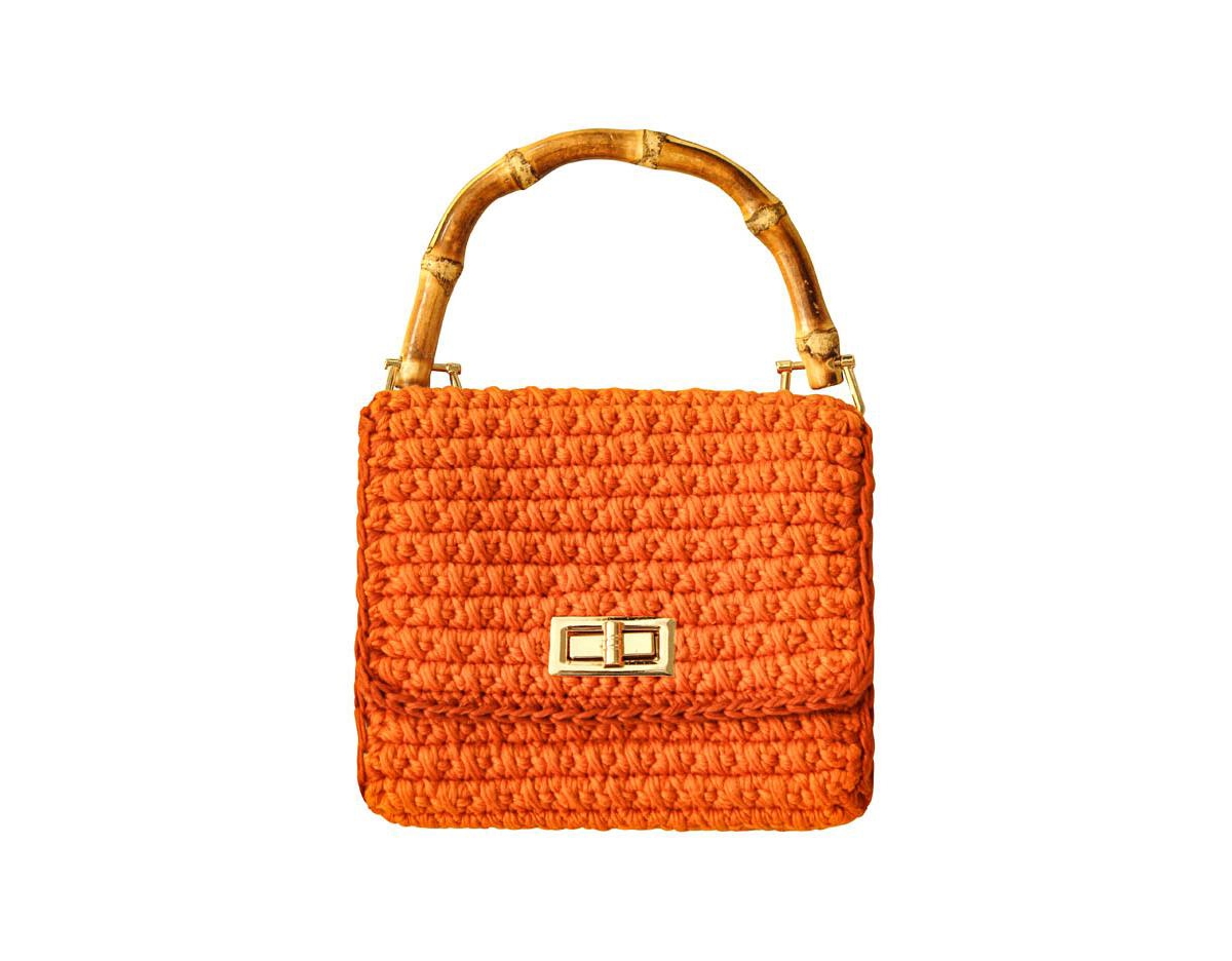 Click here for Brunna.co The Airmail Mini Crochet Handbag - Tange... prices