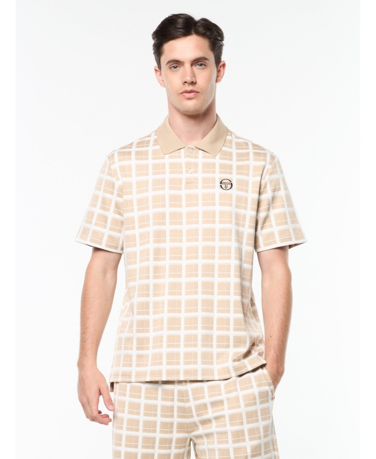 Click here for Sergio Tacchini Mens Damarindo Check Polo Shirts -... prices