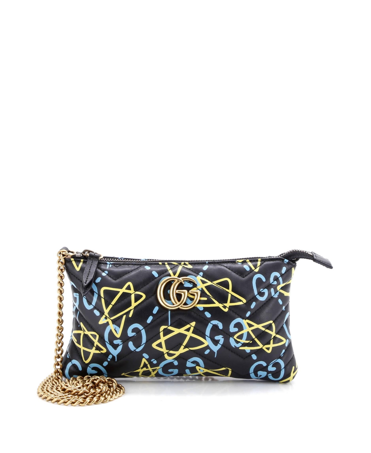 Click here for Pre-Owned Gucci Mini Gg Marmont Chain Shoulder Bag... prices